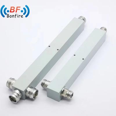 China N-F/4.3-10-F/DIN-F Interface Power Splitter 698-3800MHz for Telecommunication Systems for sale