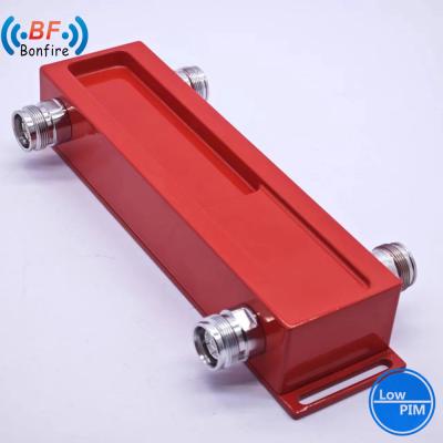 China Customized 90 Degree RF Hybrid Coupler 698-4000MHz VHF Band 3dB Hybrid Combiner in Grey for sale