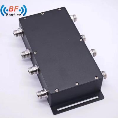 China 4 in 4 out RF Hybrid Combiner Hybrid Coupler for in-Building 698-4000MHz DIN-Female for sale