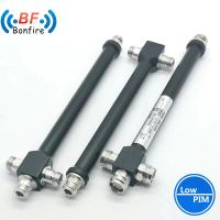 China Black Microwave Power Splitter 0.5-6GHz 2 Way RF Power Divider with DIN-F Connector for sale