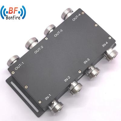 China 300W 155pim RF Hybrid Coupler Hybrid Combiner for Das Ibs 698-4000MHz 4 4 4in 4out for sale