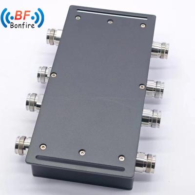 China Low Pim 4 in 4 out Hybrid Combiner Coupler with 4.3-10-F Connector 300W -160dbc for sale