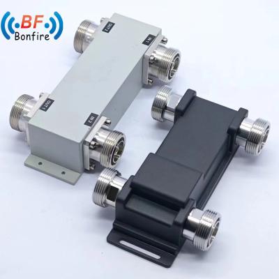 China Customized 698-4000MHz 200W Low Pim -161dbc 3dB Hybrid Coupler 2 in 2 out Black Combiner for sale