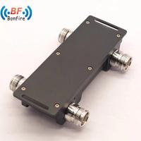 China 300W Low Pim 4 in 2 out Hybrid Coupler RF Hybrid Combiner with 4.3-10-F/N-F Interface for sale