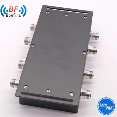 China High Isolation 400W 694-3800MHz 4.3-10 Female 4 in 4 out Hybrid Coupler for Ibs Projects for sale