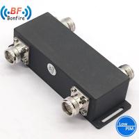 China Black 4.3/10-Female RF Hybrid Combiner 698-3800MHz 2X2 3dB Hybrid Coupler for Ibs/Das for sale