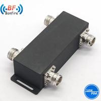 China Black 4.3/10-Female RF Hybrid Combiner 698-3800MHz 2X2 3dB Hybrid Coupler for Ibs/Das for sale