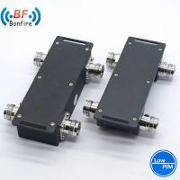 China Black 4.3/10-Female RF Hybrid Combiner 698-3800MHz 2X2 3dB Hybrid Coupler for Ibs/Das for sale