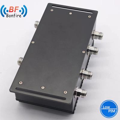 China Grey 698-3800MHz VHF 4 in 2 out RF Hybrid Coupler/Combiner for Overall Project Delivery for sale