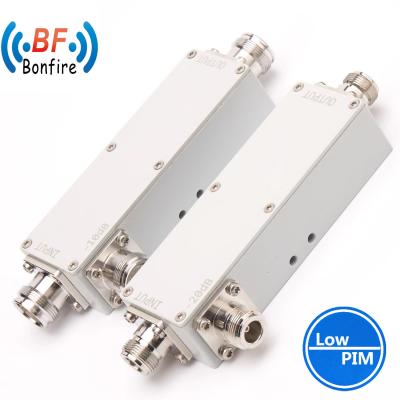 China 600-3800MHz 50dB IP65 4.3-10 Female Low Pim Directional Coupler for Easy Installation for sale