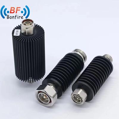 China 200W N-Type Attenuator Power DC-3800MHz 50 Ohms 3/6/10/15/20/30/40dB Adjustable Black for sale