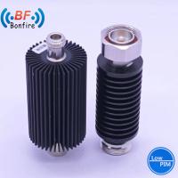 China Red 100W Adjustable Attenuator RF Coaxial Adaptor DC-3800MHz DIN Female to Male 3-40dB for sale