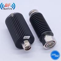 China Red 100W Adjustable Attenuator RF Coaxial Adaptor DC-3800MHz DIN Female to Male 3-40dB for sale