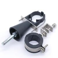 China KXK-2201- Double Hole Double Cable Clamp for Stainless Steel Power Cable at Cell Tower for sale