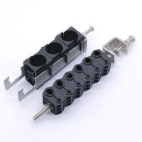 China KXK-2201- Double Hole Double Cable Clamp for Stainless Steel Power Cable at Cell Tower for sale