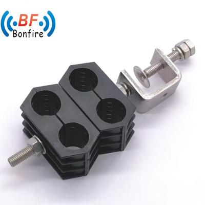 China Single / Double / Triple Holes Feeder Clamp Jumper Cable Clamp Customized O Type for sale