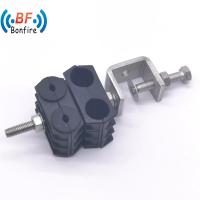 China Stainless Steel RF Feeder Cable Clamp Coaxial Cable Clip with O Type Plastic for sale