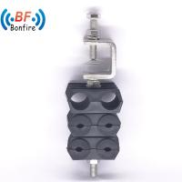 China Black Suspension Anchor Dead End Clamps for Hanging Fiber Optic Cable ADSS Accessories for sale