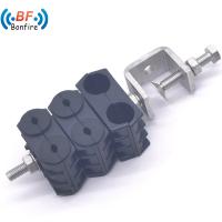 China Black Suspension Anchor Dead End Clamps for Hanging Fiber Optic Cable ADSS Accessories for sale