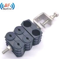 China Black Suspension Anchor Dead End Clamps for Hanging Fiber Optic Cable ADSS Accessories for sale