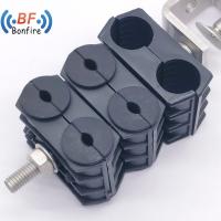 China Black Suspension Anchor Dead End Clamps for Hanging Fiber Optic Cable ADSS Accessories for sale