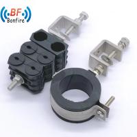 China Customized Outdoor Overhead FTTH Metal Clamp with Single Hole Stainless Steel Clamp for sale