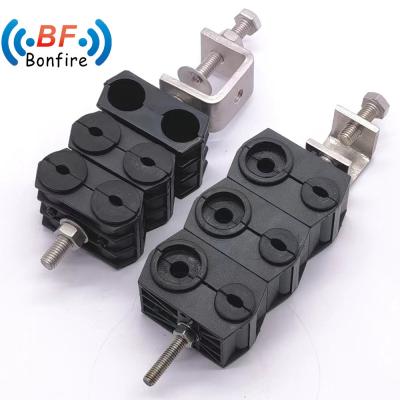 China 5/8 Inch Radiating Cable Clamps for Coaxial Cable Clamp Single Hole Construction Type for sale