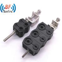 China 15.00cm * 6.00cm * 1.50cm Package 3 Way Feeder Clamp for 5mm Fiber and Power Cable for sale