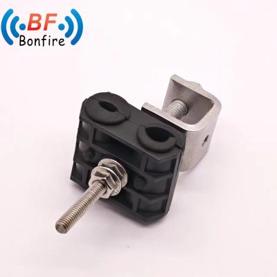 China 10.5-13mm 2* 4-8mm Three Way Fiber and Power Feeder Cable Clamps for Cable Management for sale