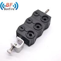 China Customized 5-7mm 13-14mm Three Holes Hook Type Feeder Clamps Self Locking Cable Clamp for sale
