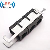 China 30.5-34.5mm 2* 4-8mm Three Holes Three Way Fiber Power Feeder Cable Clamps for Cables for sale