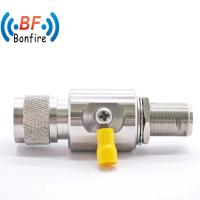 China RF 698-3800MHz Coax Surge Protector N Female Bulkhead to N-F Lightning Arrester Arrestor for sale