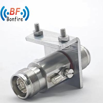 China Gas Tube Arrestor for DC-6000MHz N to SMA RF Cable Connector Female Lightning Protection for sale