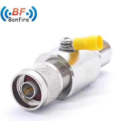 China RF Arrester Protector UHF Jack So239 Female Bulkhead to UHF Male Pl259 Plug Coaxial for sale