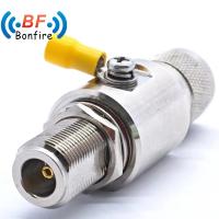 China UHF Female to UHF Female Bulkhead Coaxial Connector Surge Protector Arrester for Red Indoor/Outdoor IP65 for sale