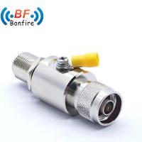 China UHF Female to UHF Female Bulkhead Coaxial Connector Surge Protector Arrester for Red Indoor/Outdoor IP65 for sale
