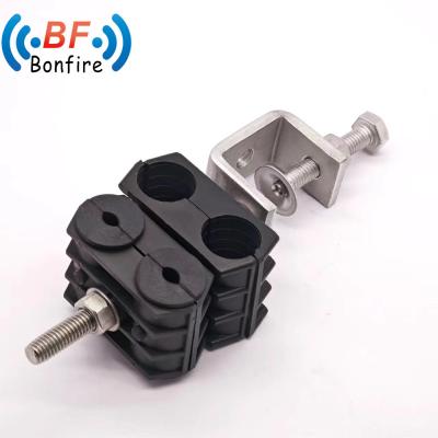 China 0.410kg Miniature Telecom Tower Ss 304 Feeder Cable Clamp for and Durable Performanc for sale