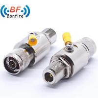 China Dual N-M to N-F Bulkhead Coaxial RF Connector for Surge Protection at DC-6000MHz for sale
