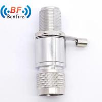China Durable Dual Female Coaxial Cable RF Connector for Indoor/Outdoor Lightning Protection for sale
