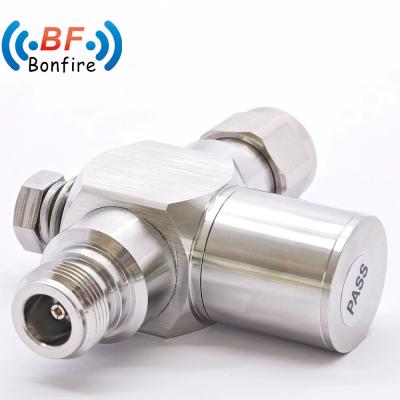 China N-F Lightning Surge Protector N Female to Female Coaxial Surge Arrester DC-6000MHz Red for sale