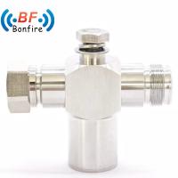 China N-F Lightning Surge Protector N Female to Female Coaxial Surge Arrester DC-6000MHz Red for sale