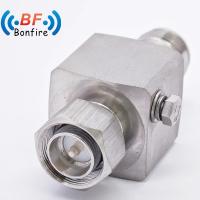 China N Female Bulkhead Surge Arrester Lightning Protection with Gdt 6g RF Arrester in Grey for sale