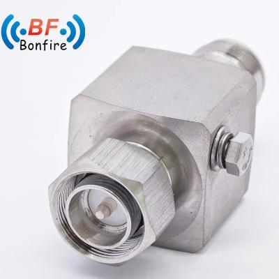 China N Female Bulkhead Surge Arrester Lightning Protection with Gdt 6g RF Arrester in Grey for sale