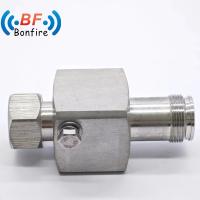China N Female Bulkhead Surge Arrester Lightning Protection with Gdt 6g RF Arrester in Grey for sale