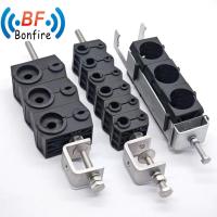 China KXK-XXXXX Feeder Cable Clamp for RF Double Cable Clamp to Suit 1/2