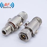 China Customized F Type RF Lightning Arrester for Television 698-3800MHz Double Dual Female for sale