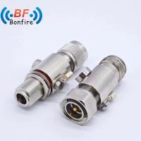 China Customized F Type RF Lightning Arrester for Television 698-3800MHz Double Dual Female for sale