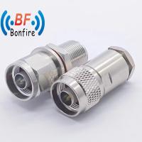 China DC-11GHz N Male Straight Clamp LMR 400 Captive Type RF Connector Waterproof Rate IP 67 for sale
