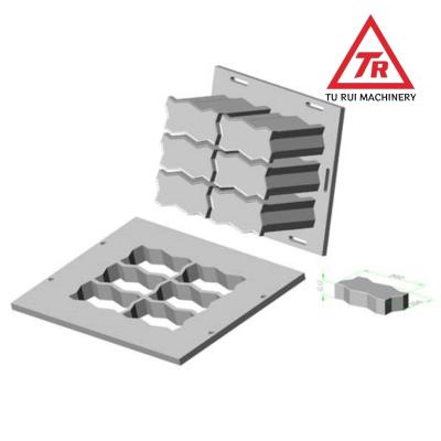 China Industrial Concrete Block Moulds Smooth Finishes Interlocking Block Mold for sale