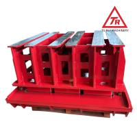China Durable Cement Block Mould made from high manganese alloy steel with specialized hardening process for concrete block production for sale